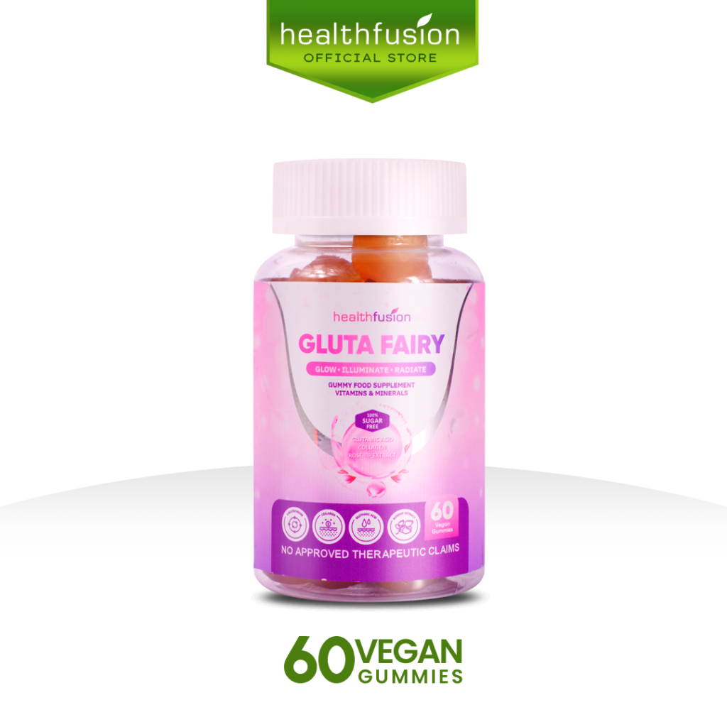 Health Fusion GLUTA FAIRY Glow Whitening Food Supplements | 60 Vegan ...